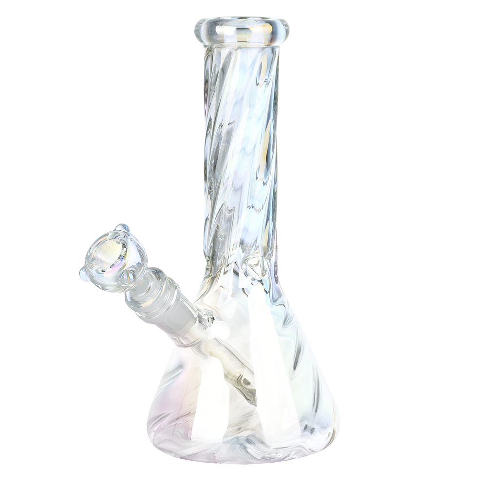 Iridescent Twist 8.5" Beaker Bong – Planet Nugg