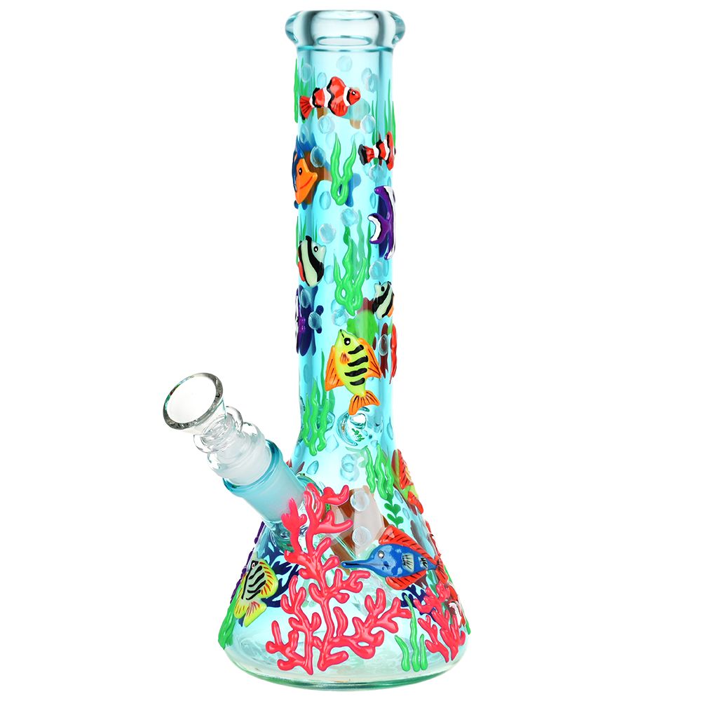 Reef Riot Glow 10" Beaker Bong – Planet Nugg